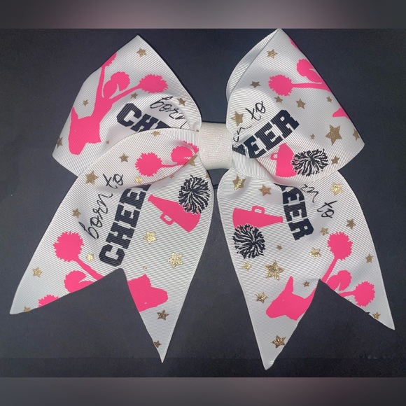 Hand Crafted | Accessories | Girls Hair Bow Cheer Bow Cheerleader Hair ...